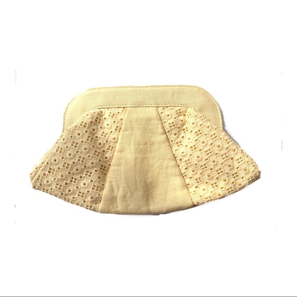 Lauren Merkin | Bags | Lauren Merkin Linen And Eyelet Lucy Clutch ...